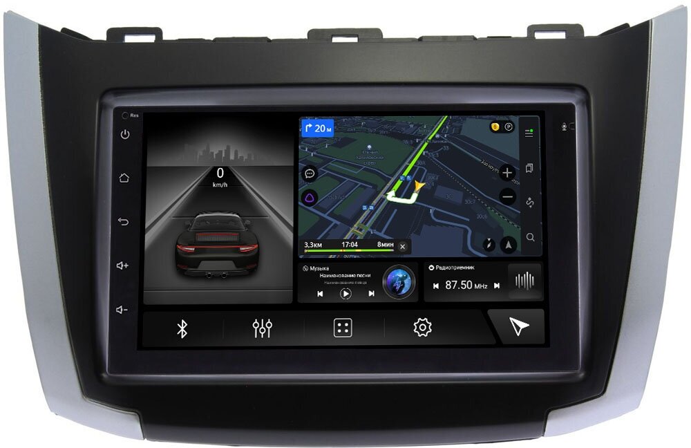 Магнитола в штатное место 2 din Haima M3 2014-2021 Canbox M-Line 9863-RP-HM3B-140 на Android 10 (4G-SIM, 2/32, DSP, QLed)