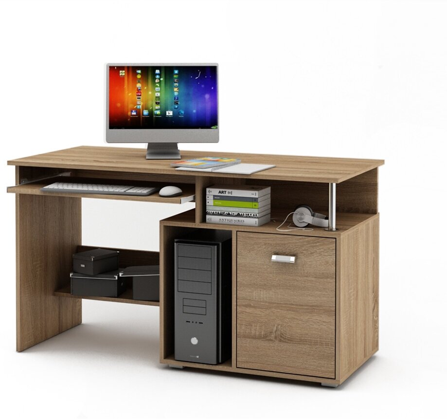 Стол компьютерный " Имидж (Арсенал) 56", 75х130х60 см, отделение для системного блока