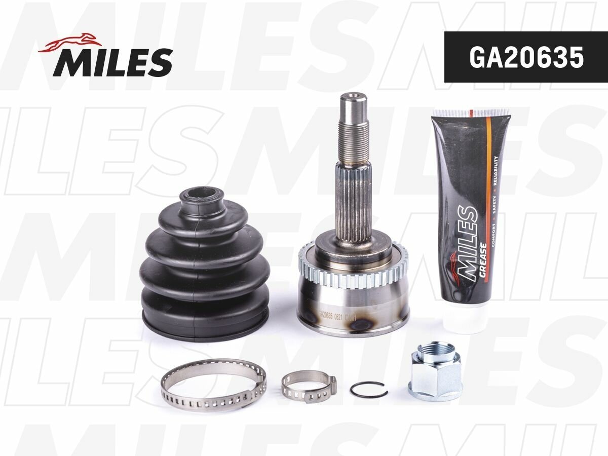MILES ШРУС наружный с ABS NISSAN ALMERA N16/BLUEBIRD SYLPHY/SUNNY 1.5-2.0D 00-05 (GKN 305458) GA20635