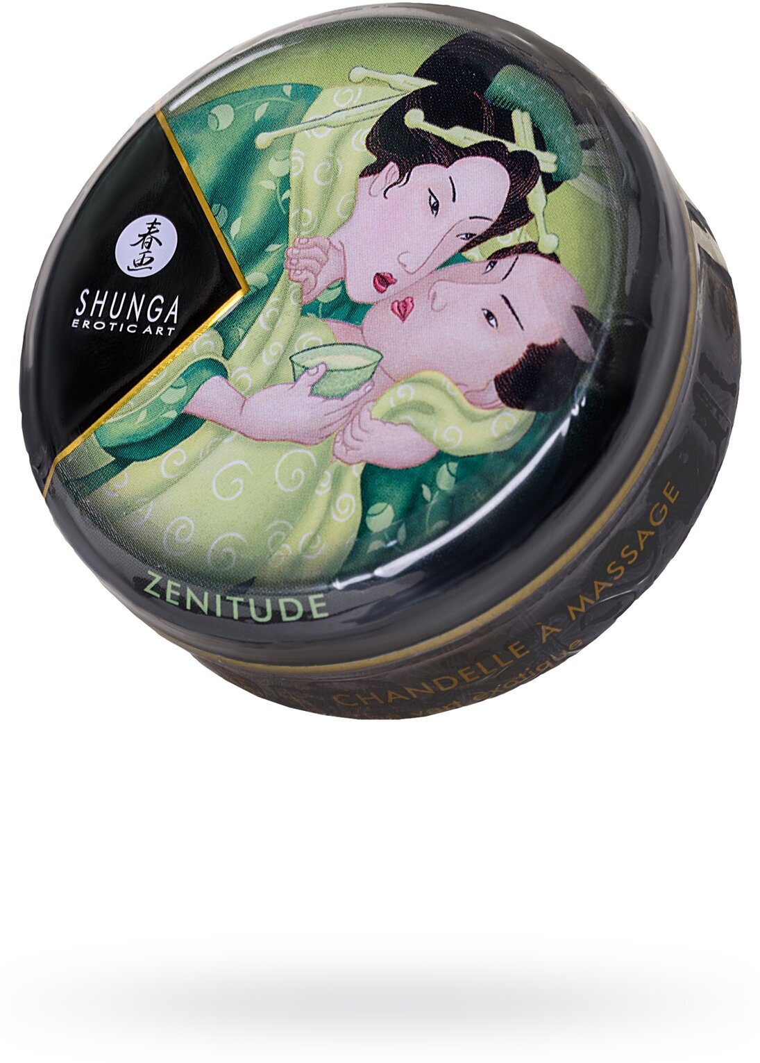 Shunga Аромасвеча массажная. Зелёный чай, 30 мл
