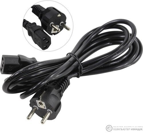 Кабель питания ExeGate Power PC-3P (Евровилка Schuko-С13) VDE-250V-3*0.75mm2, медь, черный, 3 метра EP280650RUS