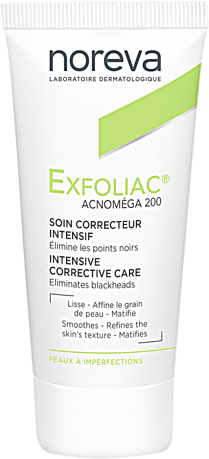 NOREVA Эксфолиак Акномега 200 Крем для лица корректирующий интенсивный, 30 мл