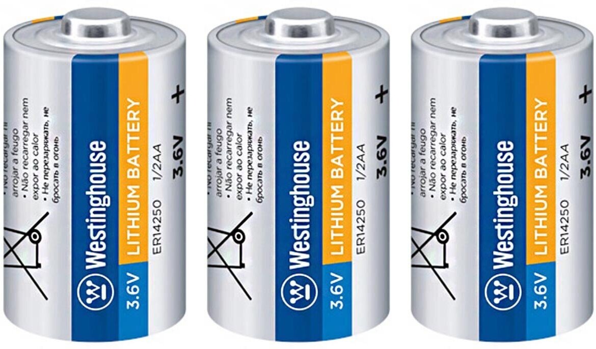 Батарейки Westinghouse ER 14250 (1/2AA) 3шт.