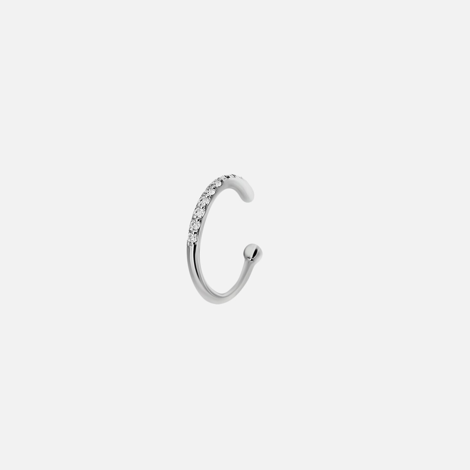 Серьги, серебро, 925 проба, фианит