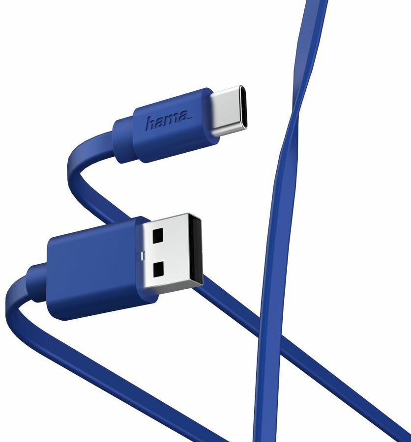 Кабель Hama 00187229 USB Type-C USB A(m) 1м синий