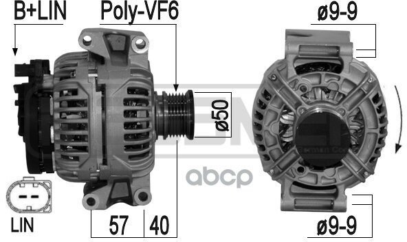 Генератор 14V 120A Era арт. 209083