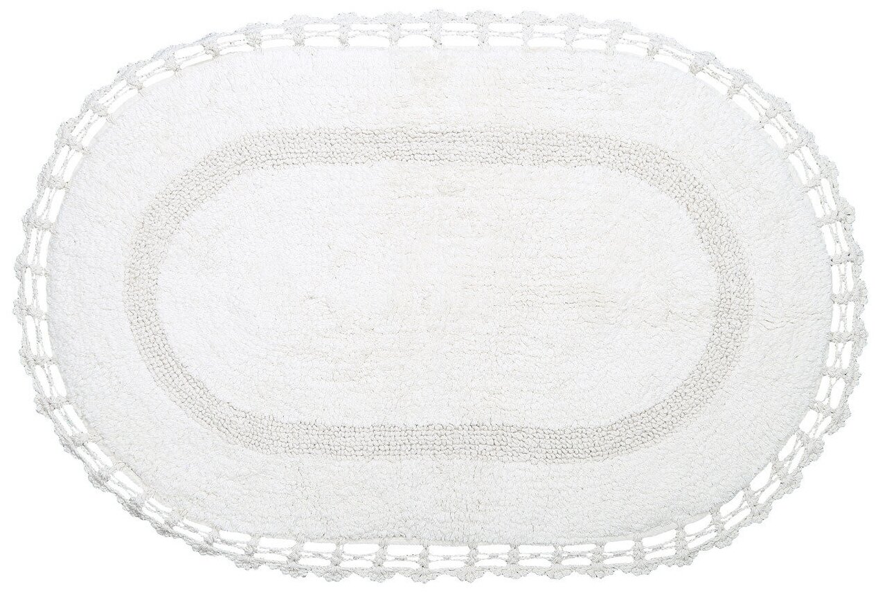 Коврик, 60x100 см, хлопок, кремовый, Кружево, Knit, , Kuchenland