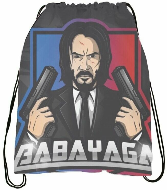 Сумка-мешок BUGRIKSHOP принт "Джон Уик, John Wick" - JW0012