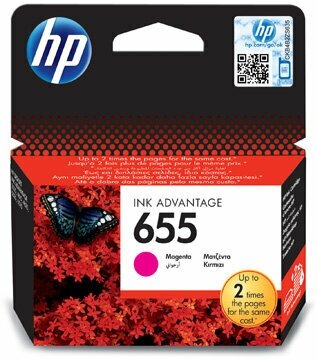 Картридж струйный HP 655 CZ111AE пурп. для DJ Ink Advantage 3525/4625/5525, 267184