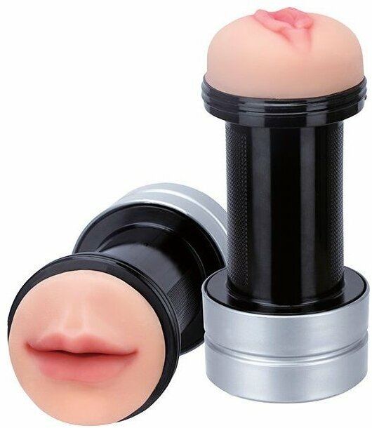 Двусторонний мастурбатор 2 in 1 Hummer ротик и вагина Dream Toys