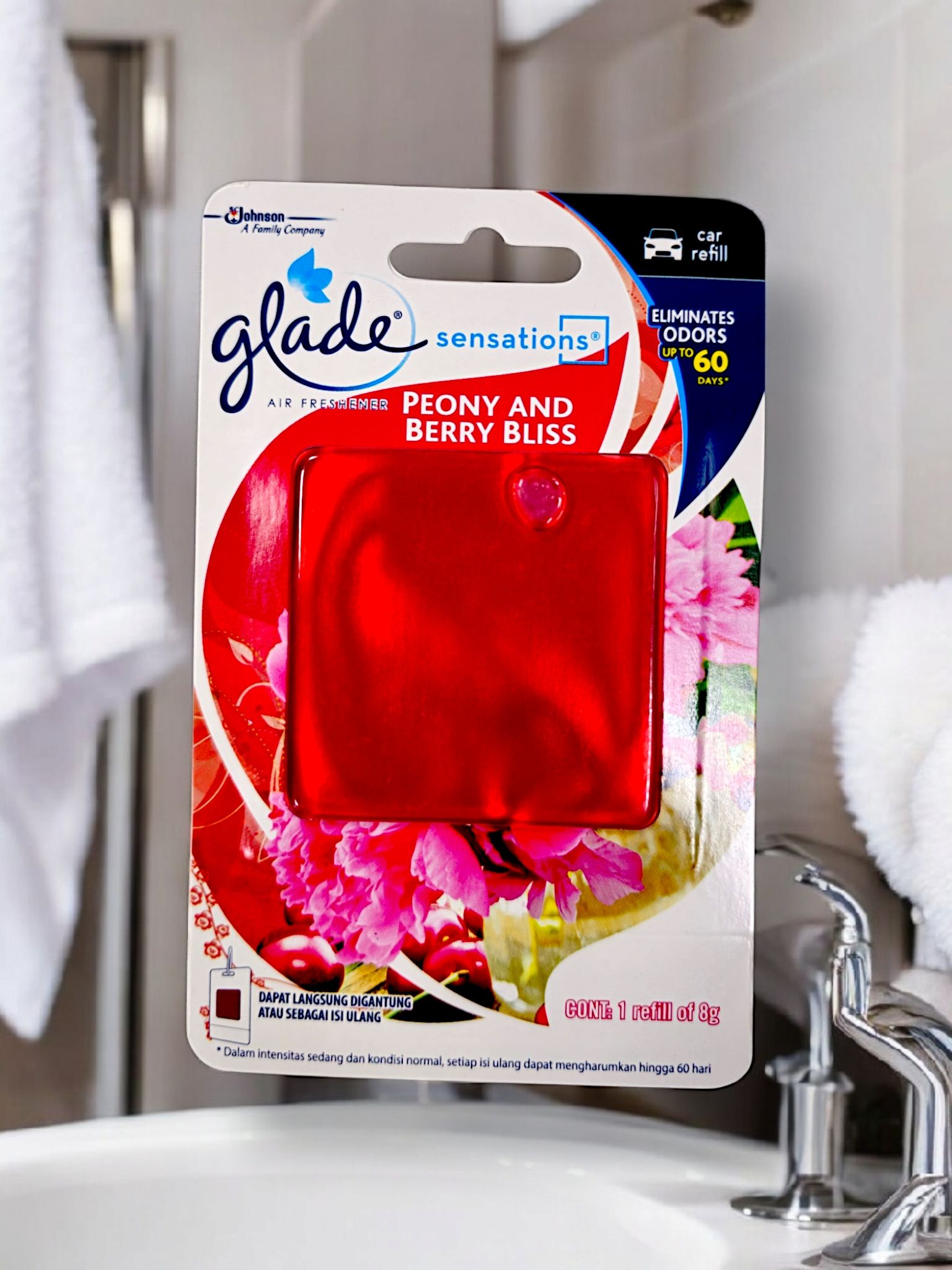 Ароматизатор Glade Сменный блок пион сочные ягоды
