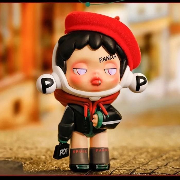 Popmart Коллекционная фигурка Skullpanda Hype Panda, декоративная игрушка, подарок