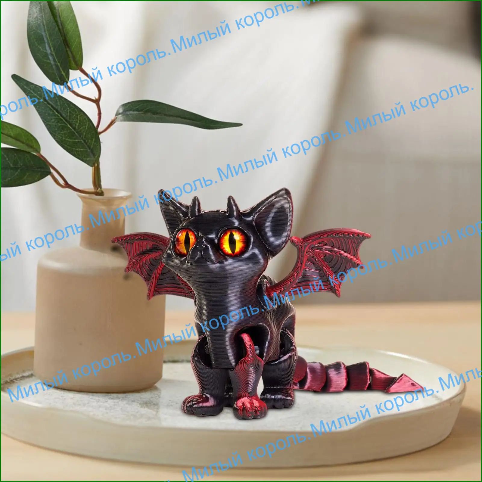 3D печать игрушка для кошки, когтеточка столбик, ABS пластик, коричневато-красный цвет, компактный дизайн для дома
