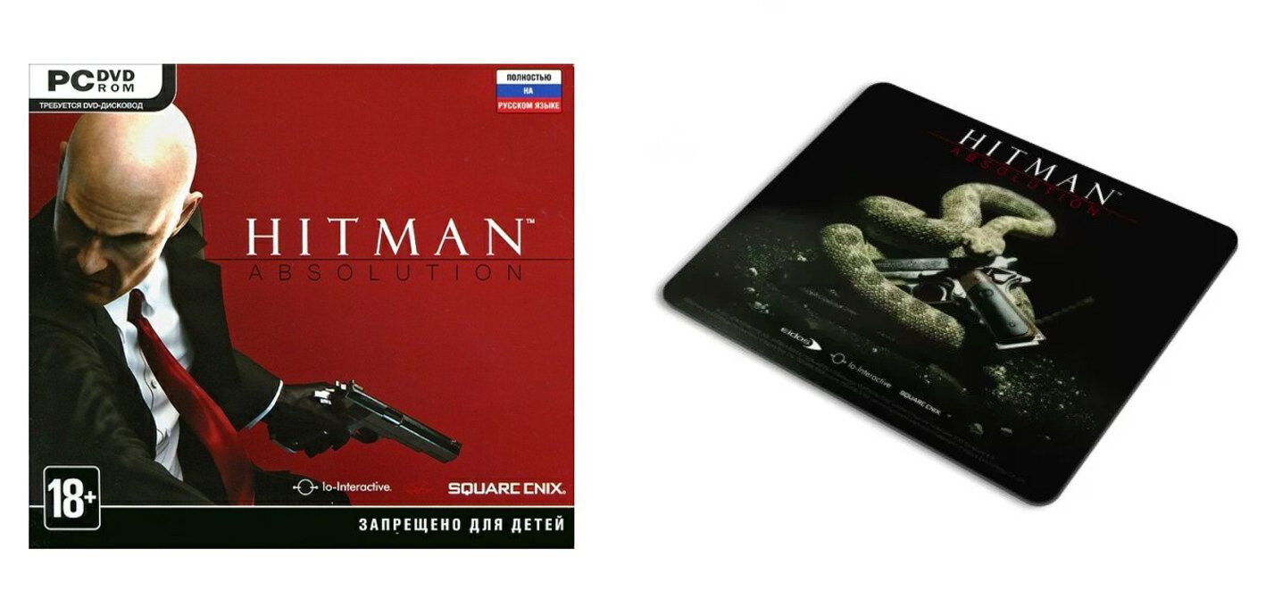 Игра для компьютера: Hitman Absolution (Jewel диск) + фирменный коврик для мышки