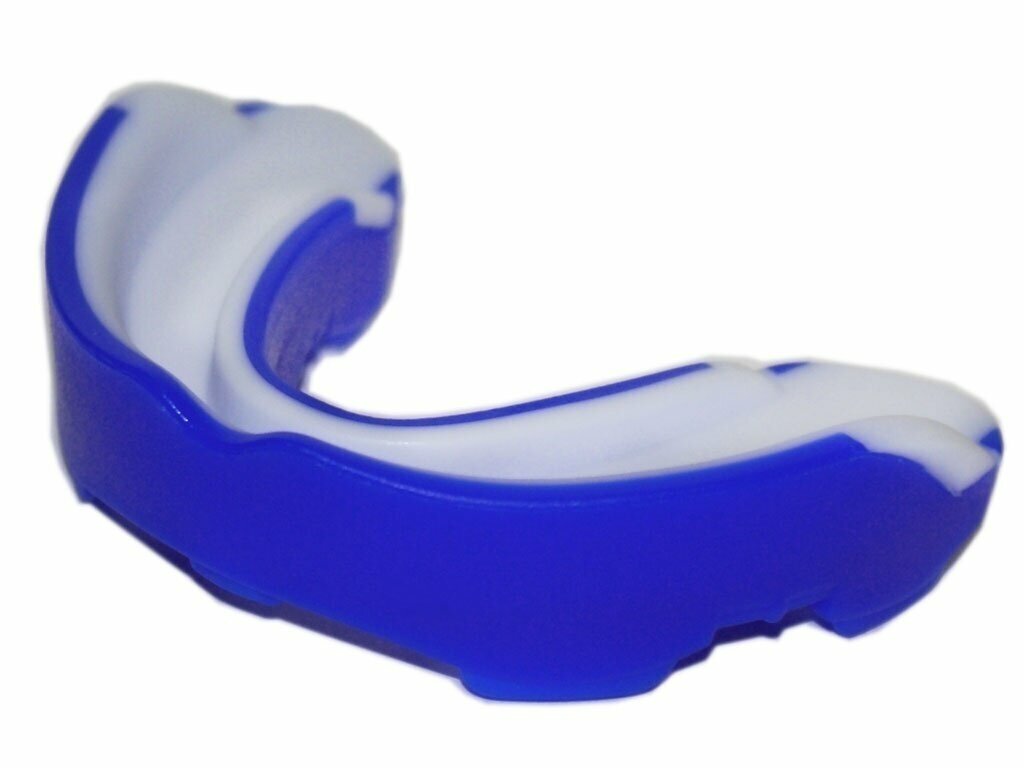 Капа боксерская одночелюстная EVA сине-белая