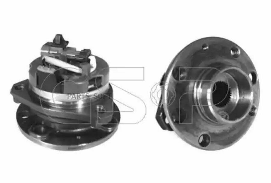 GSP 9333033 Ступица колеса в комплекте с подшипником OPEL ASTRA G Box (F70) ()