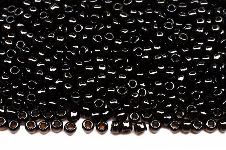 Бисер японский TOHO круглый 11/0 #0014 темное пиво, прозрачный, 10 грамм