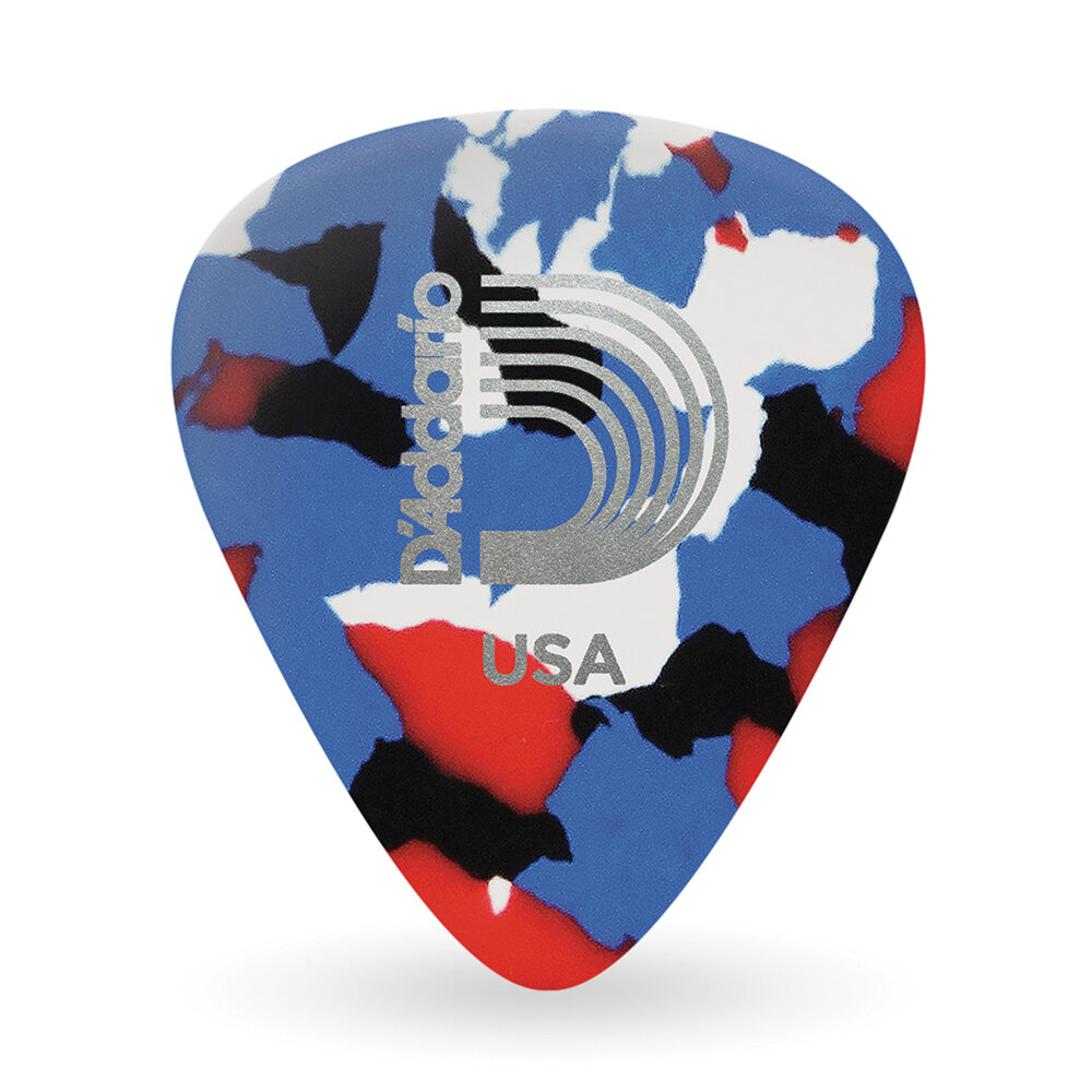 PLANET WAVES 1CMC2-10 10 PICK CELLULOID MUL CR LIGHT набор из 10-ти медиаторов, мягкие, разноцветные