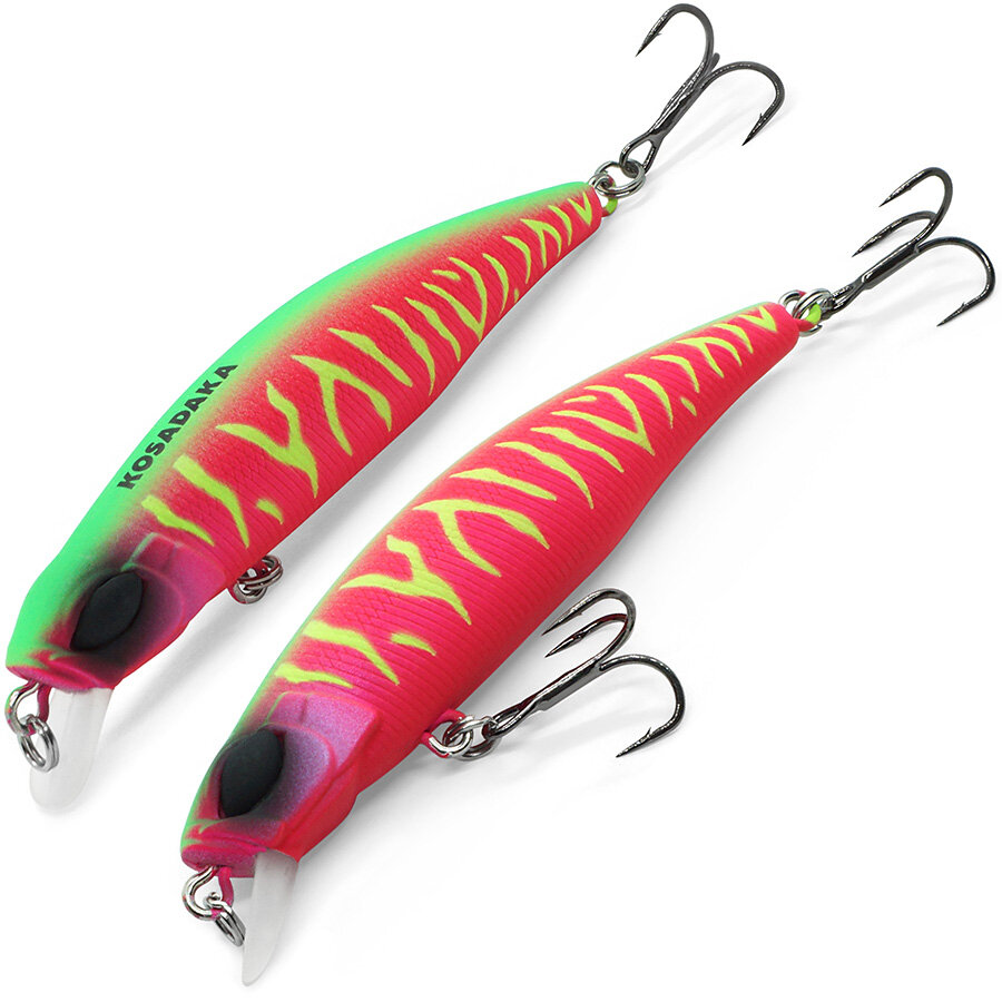 Воблер Kosadaka Tide Min xs 75F плав, 75мм, 7.7г, 0.2-0.5м цвет ROS