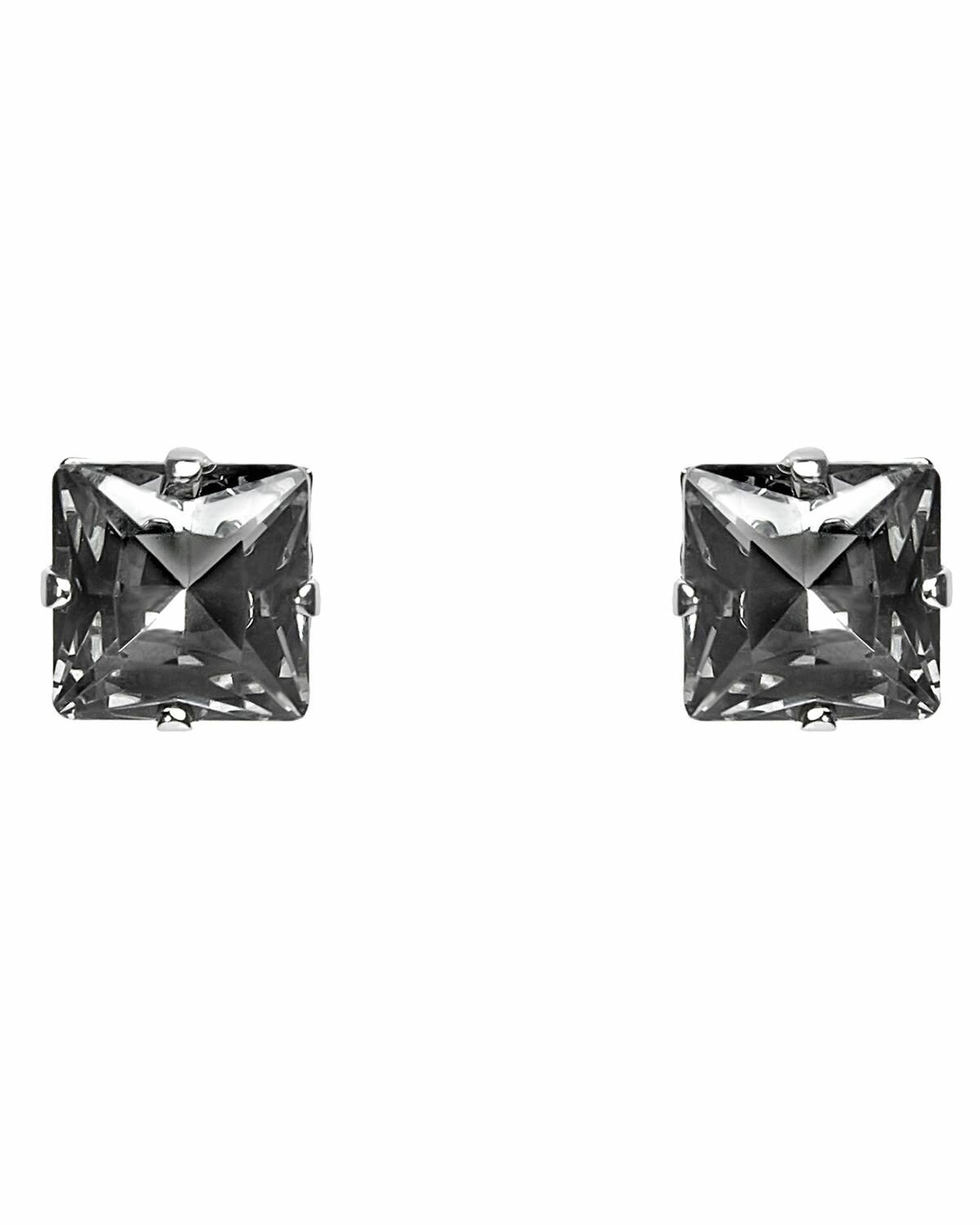 Серьги пусеты, кристаллы Swarovski, искусственный камень