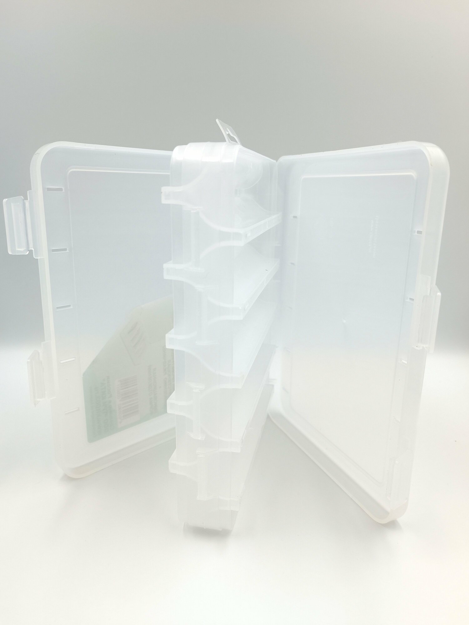 Коробка двухсторонняя для приманок, мелких блесен, воблеров и силикона для рыбалки, 20 х16 х 4,5 см