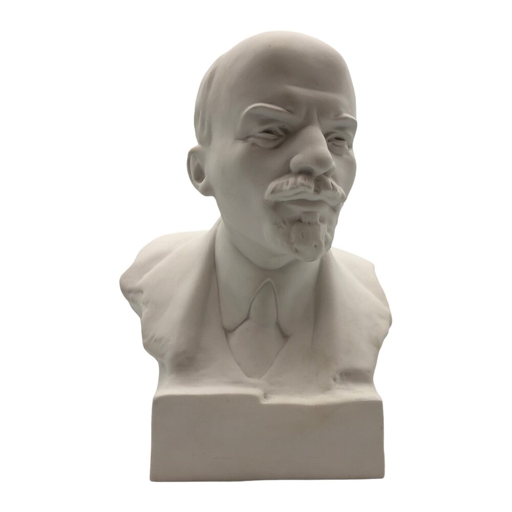 Фарфоровый бюст "В. И. Ленин" 1971-1981 гг, ЛФЗ, СССР