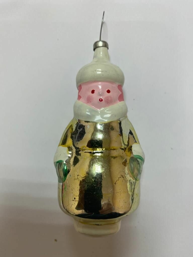 Игрушка на елку Девочка в зимнем, люкс Винтаж из СССР