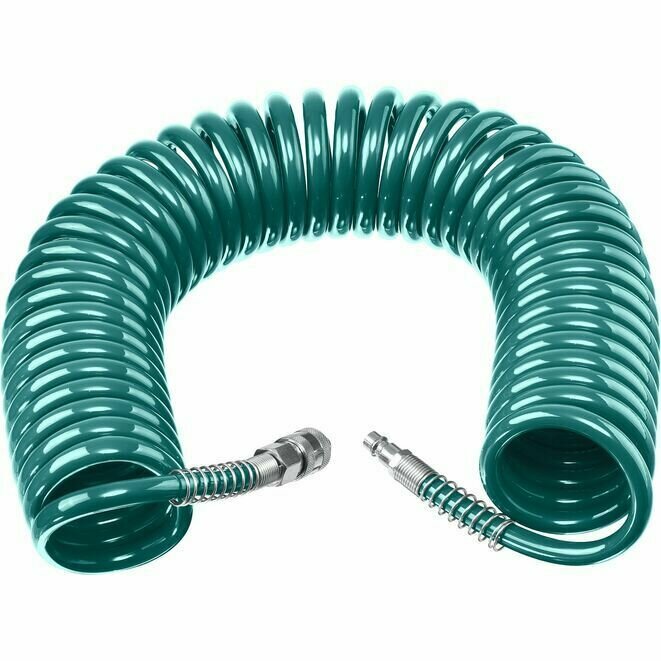 Шланг воздушный с фитингами рапид 15 м, 8х12 мм, 15 бар KRAFTOOL