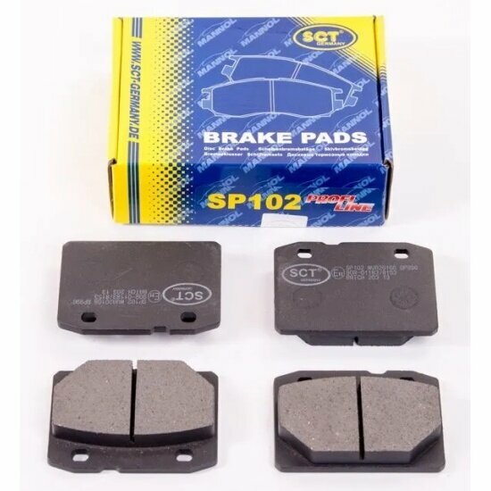 Колодки тормозные дисковые Sct SP102, 4 шт