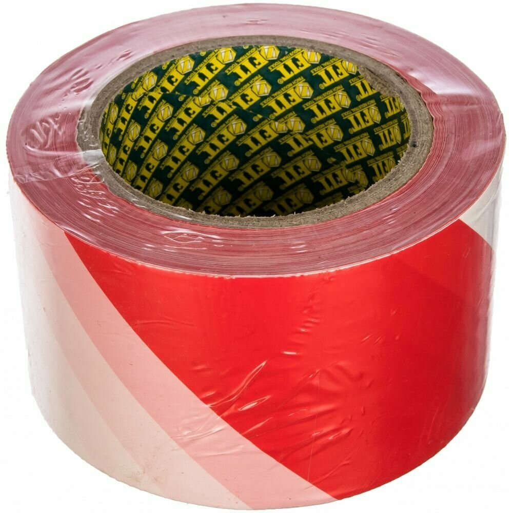 FIT IT Лента разметочная, красно-белая ,50мм*25м 11858