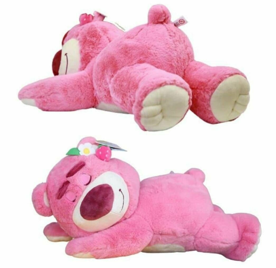 Мягкая игрушка подушка-обнимашка с пледом внутри Медведь Лотсо лежачий, 3 в 1, 60 см