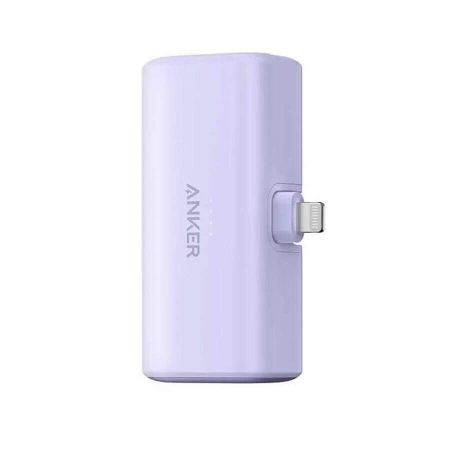 Внешний аккумулятор Anker 621 Built-in Lightning Connector, 12W 5000mah (складная вилка для быстрой зарядки), фиолетовый
