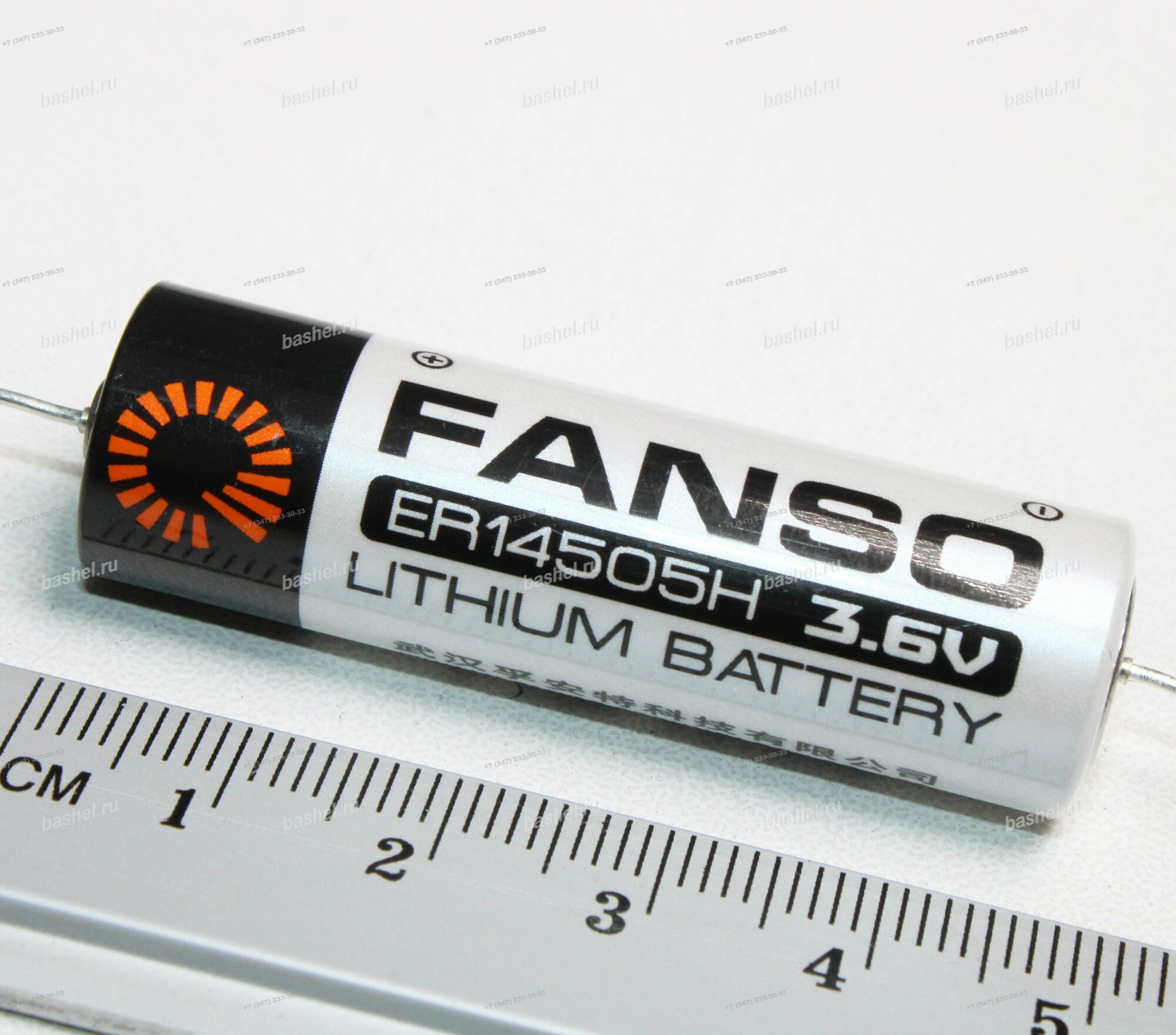 ER14505H/P, Батарейка, FANSO, (3,6V 2700mAh, размер AA, с аксиальными выводами)