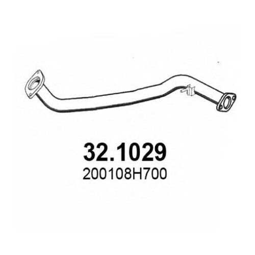 Труба выхлопного газа, ASSO 32.1029 (1 шт.)