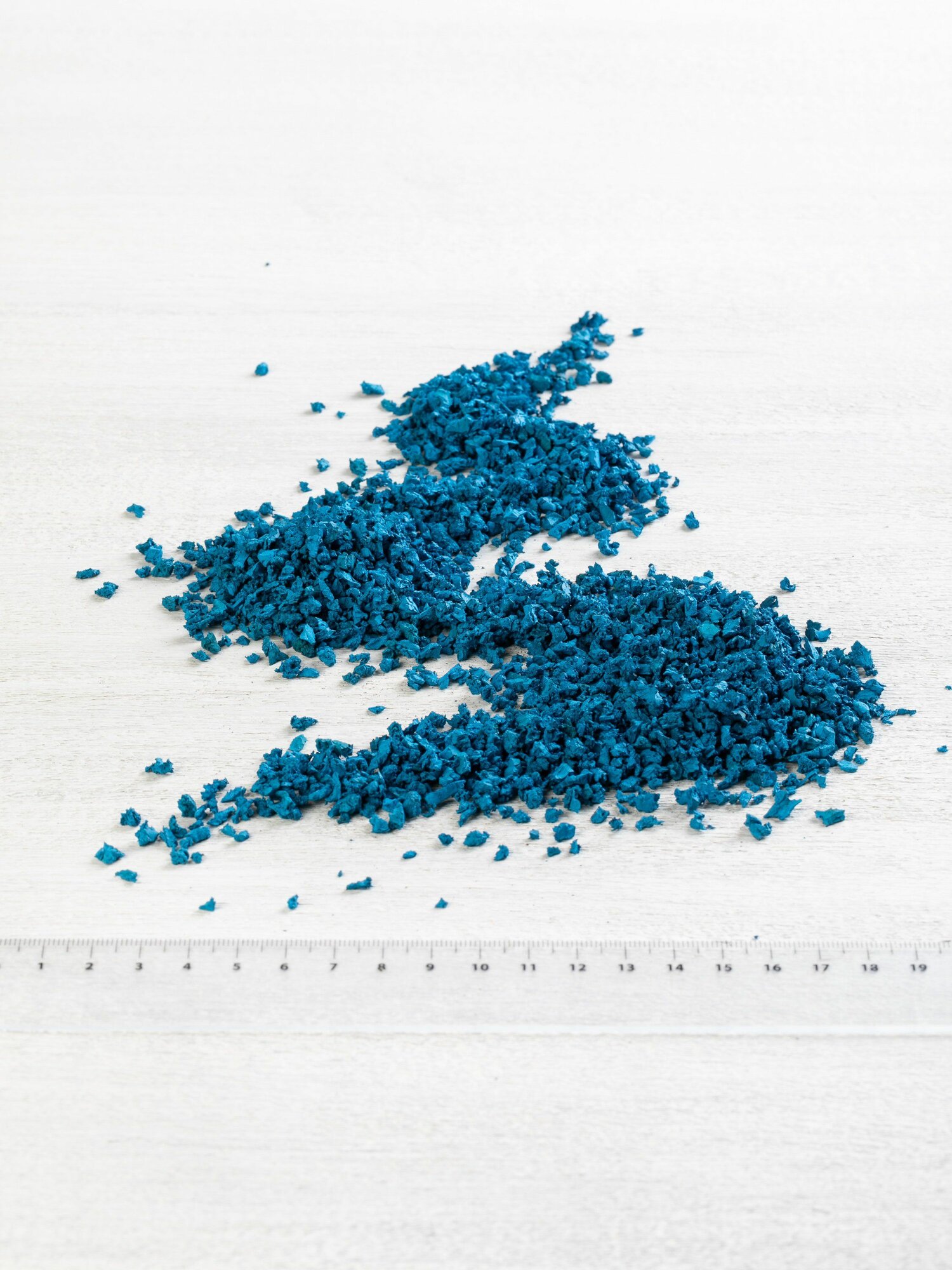 Резиновая крошка, окрашенная, голубая, 3 кг