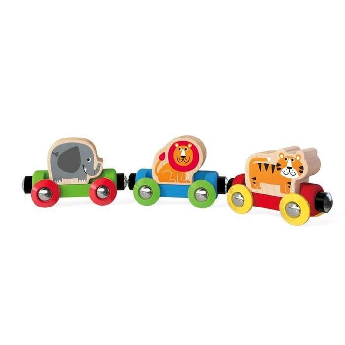 HAPE Поезд "Джунгли" деревянный