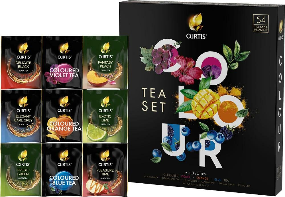 Набор из 10 штук Curtis Ассорти Colour Tea Set 1,5г х 54