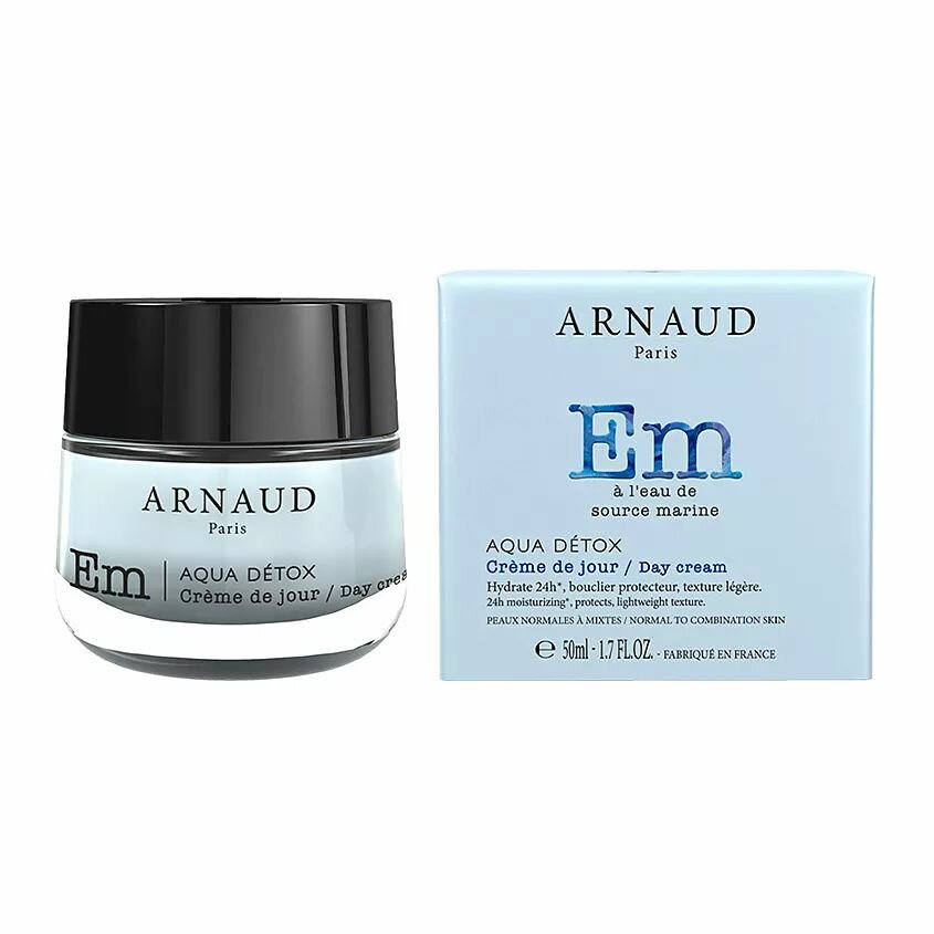 ARNAUD PARIS Крем для лица дневной для нормальной и комбинированой кожи Aqua Detox, 50 мл.