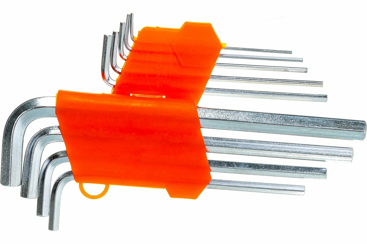 АвтоДело Набор Г-образных удлинённых шестигранников 9 шт 1.5-10 мм для авто ремонта