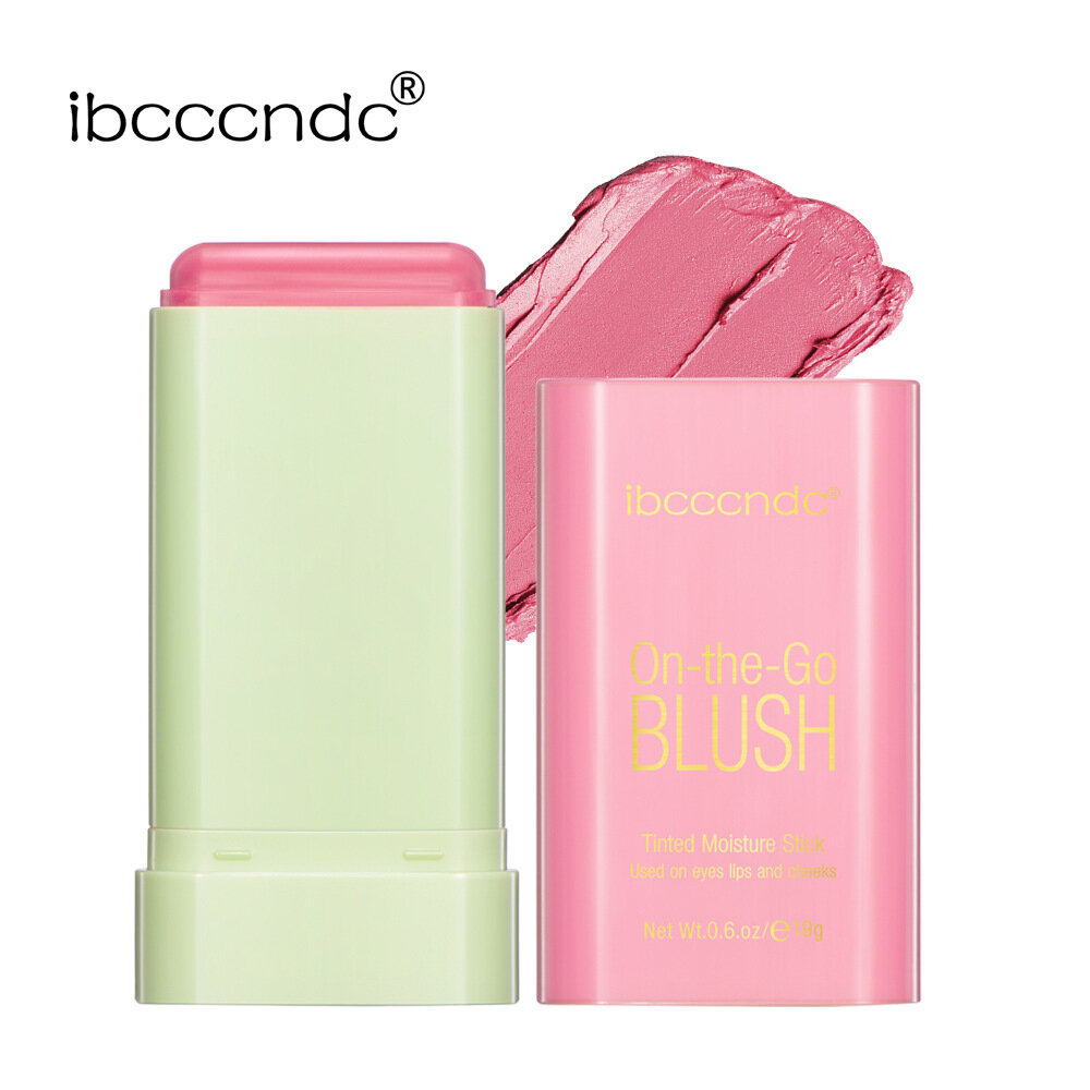 Новый румяна крем красный розовый натуральный увлажняющий для губ и щек двойного назначения румяна стик мазать румяна ibcc вращающийся румяна крем 1#стеснительный розовый (shy pink)