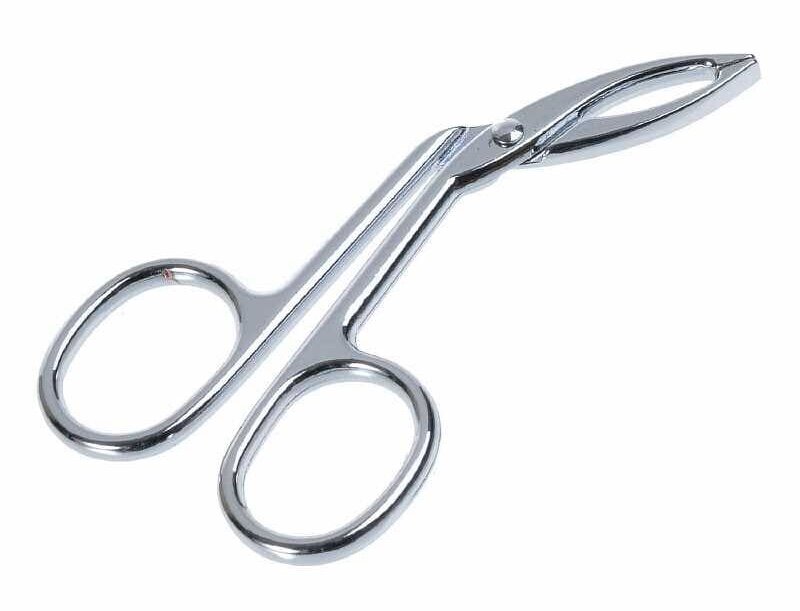 Пинцет-ножницы для бровей с кольцами Zinger D86C0013