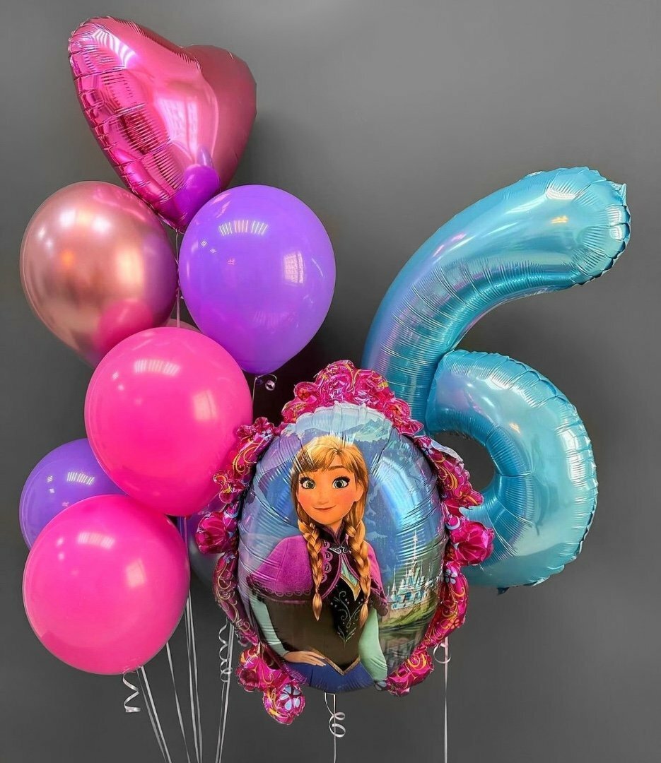 Воздушные шарики "Холодное сердце" с принцессой Анной