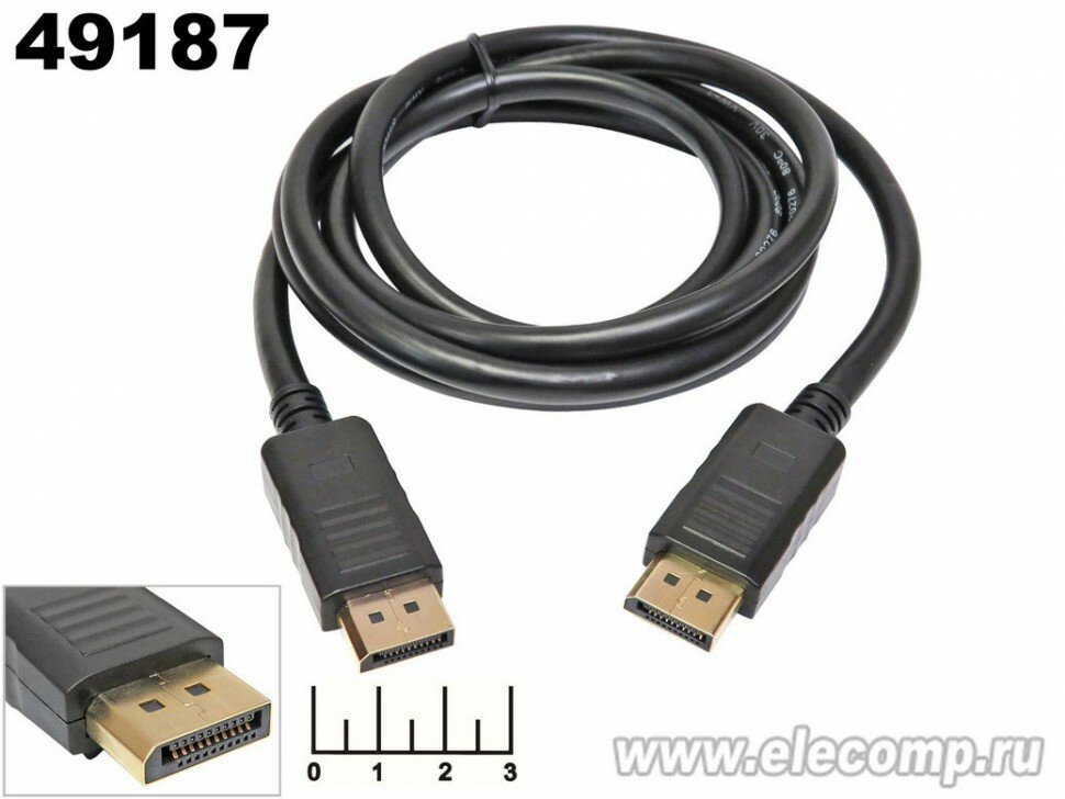 Шнур DisplayPort-DisplayPort gold 1.8м Cablexpert (CC-DP2-6)
