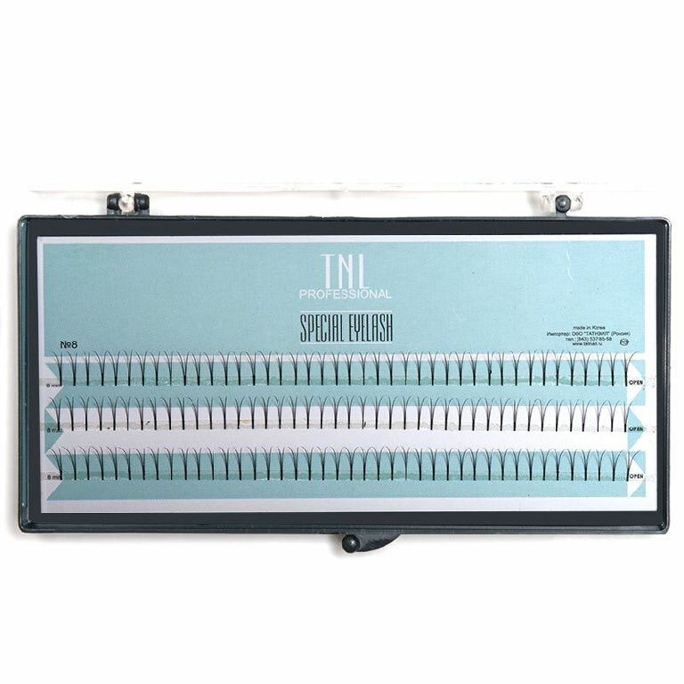 Ресницы на ленте пучки безузелковые TNL Professional 2-х шт. №08