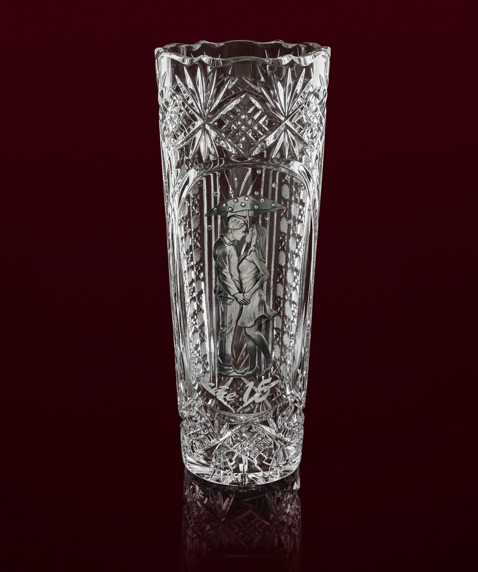 Хрустальная ваза Хрустальная свадьба