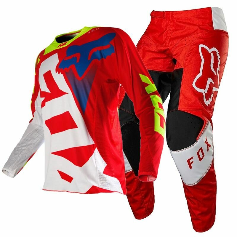 Новый 2023 FOX 180 эндуро комплект снаряжения для мотокросса mx трикотажные штаны мотоциклетная одежда mtb carracing костюм Off Road,50, красный, XL