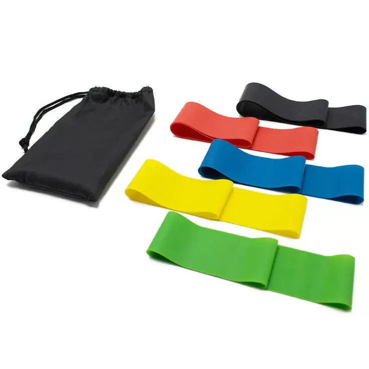 Набор эспандеров Fit Simplify Fit Simplify зеленый/синий/желтый/красный/черный, 5 шт.