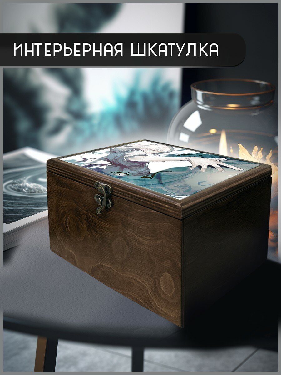 Шкатулка интерьерная для украшений универсальная 22x17x12 см аниме Магическая битва (Jujutsu kaisen, Махито) - 2037