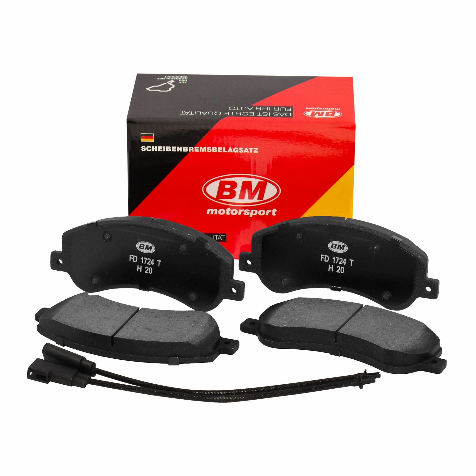 Тормозные колодки дисковые передние BM FD1724T для а/м Audi, Ford, Volkswagen