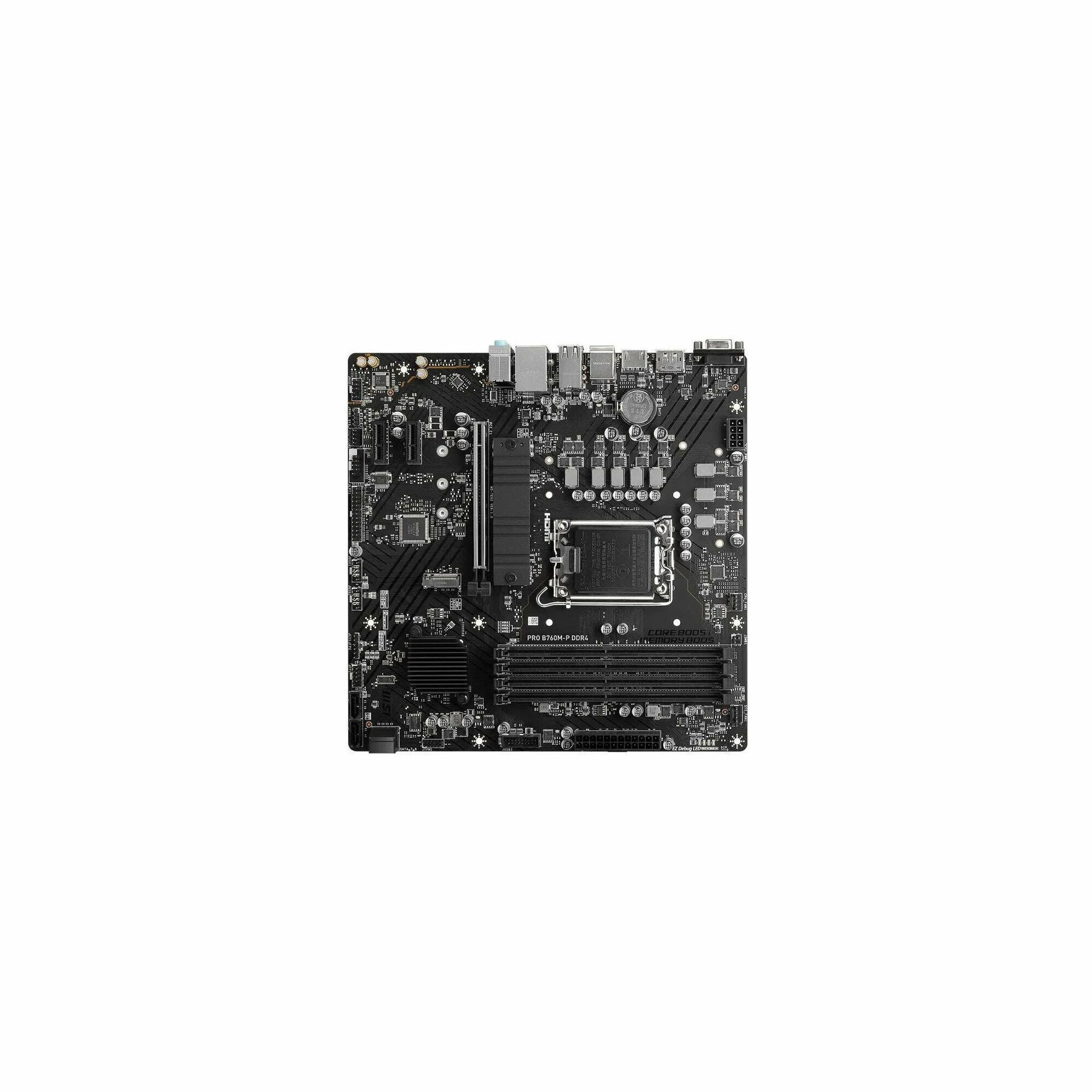 Материнская плата MSI PRO B760M-P DDR4, Soc-1700, Intel B760, mATX